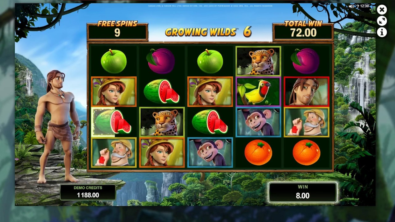 Tarzan Slot Review Microgaming - YouTube