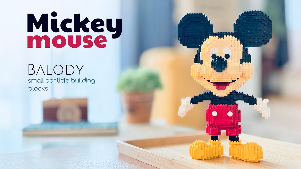 🐀 มิกกี้เมาส์ (Mickey Mouse) | ตัวต่อ BALODY | small particle building ...