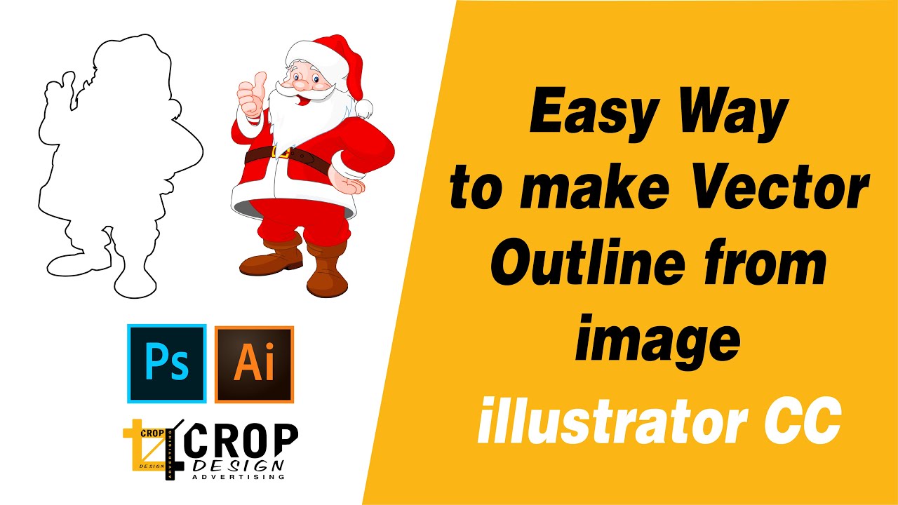Easy Way to make Vector Outline from image - YouTube
