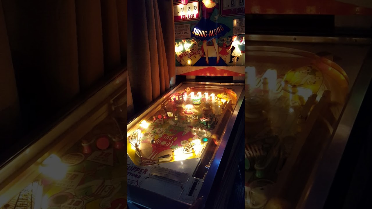 Swing along pinball machine - YouTube