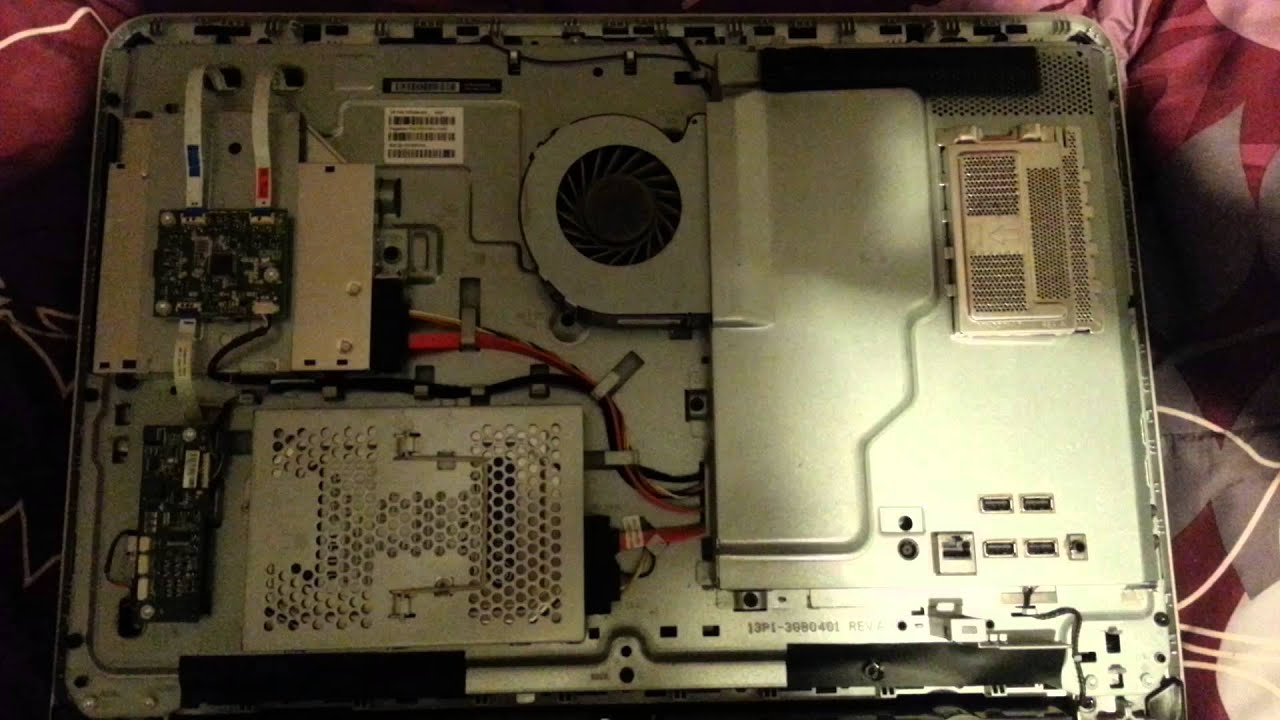 HP Pavilion All In One Touchsmart 20 Ram Upgrade - YouTube