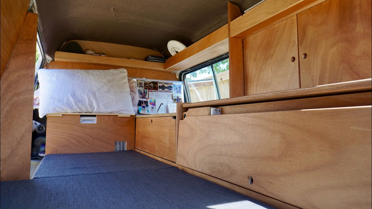 Van Conversion For Solo Surfer Vanlife (Timelapse) - YouTube