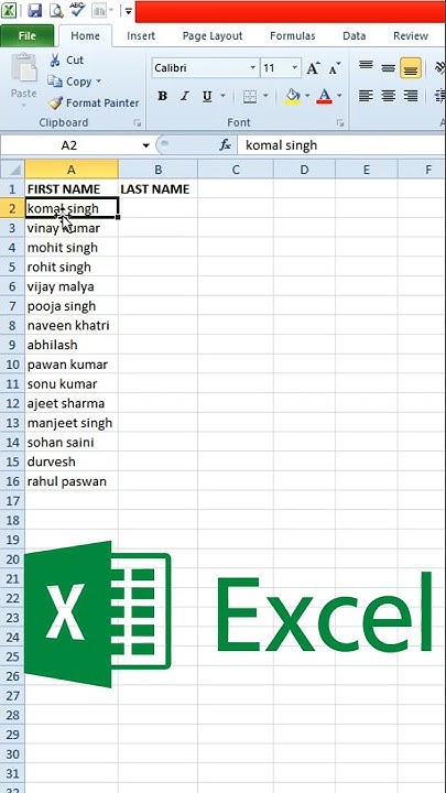 Text To Colomn Naam Ko Alag Alag Kaise Kre Trending Excelfunction Viral Excel Tech