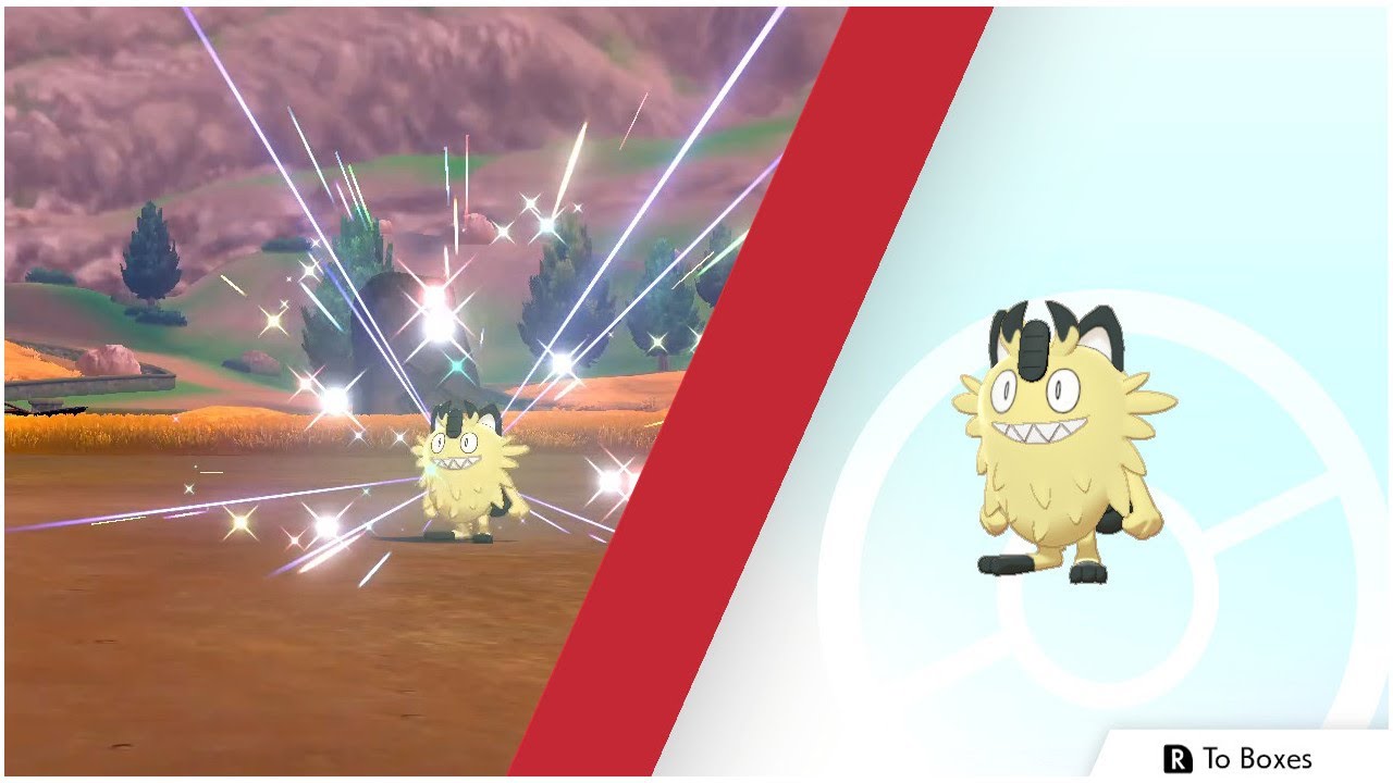 Phase 3 | LIVE Shiny Galarian Meowth in Pokemon Sword After 2,370 REs ...