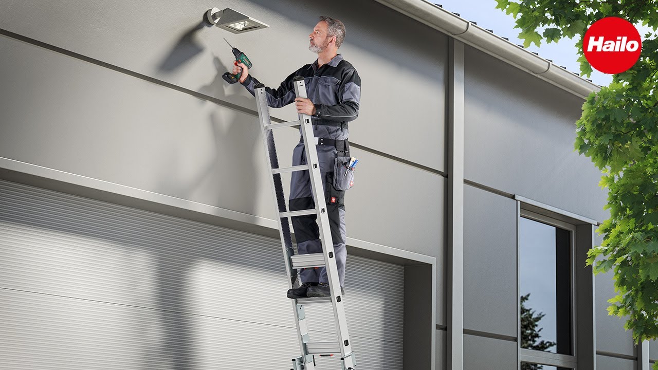 HAILO S110 / S120 Pro - Mehrzweckleiter mit Dreh-Stufen / Multi-purpose ...