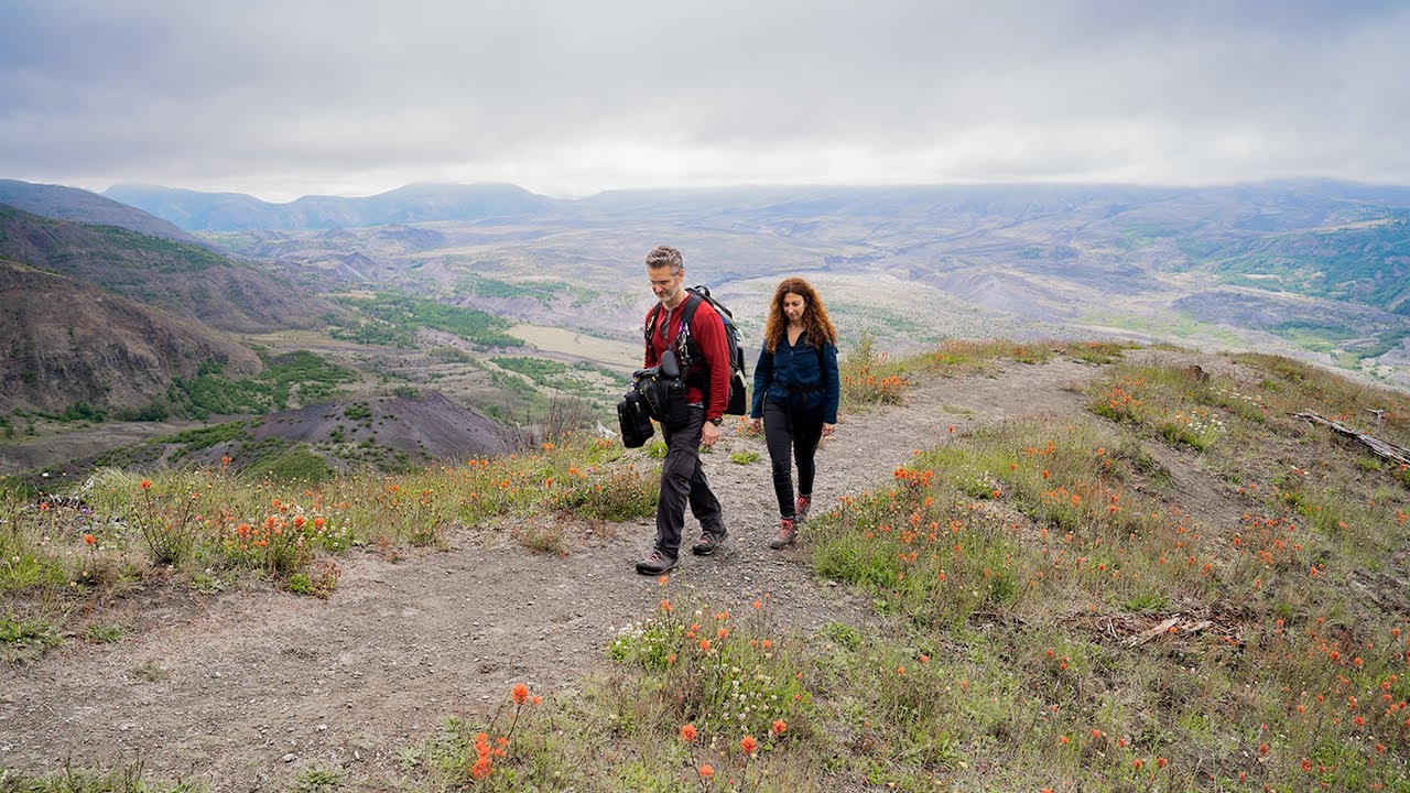 MOUNT SAINT HELENS HIKE JOHNSON RIDE LOOWIT VIEWPOINT COLDWATER LAKE ...