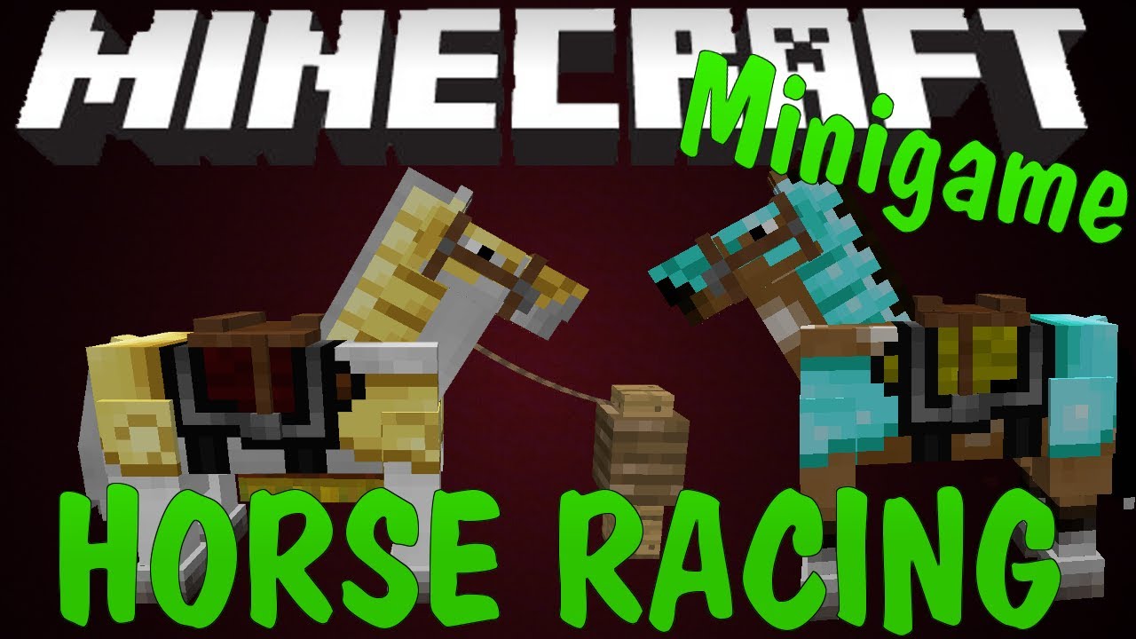 Minecraft Mini Game: Horse Racing - YouTube