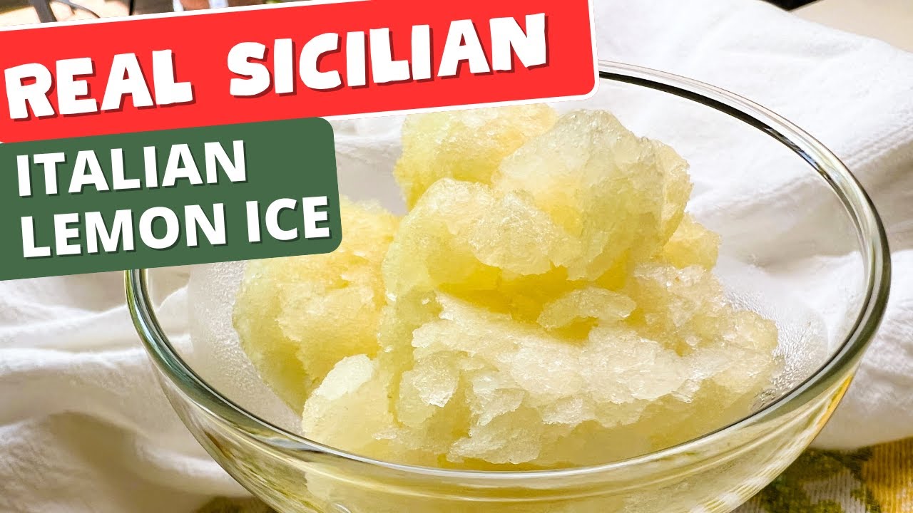 Sicilian Lemon Ice (Granita) - Simple Italian Cooking