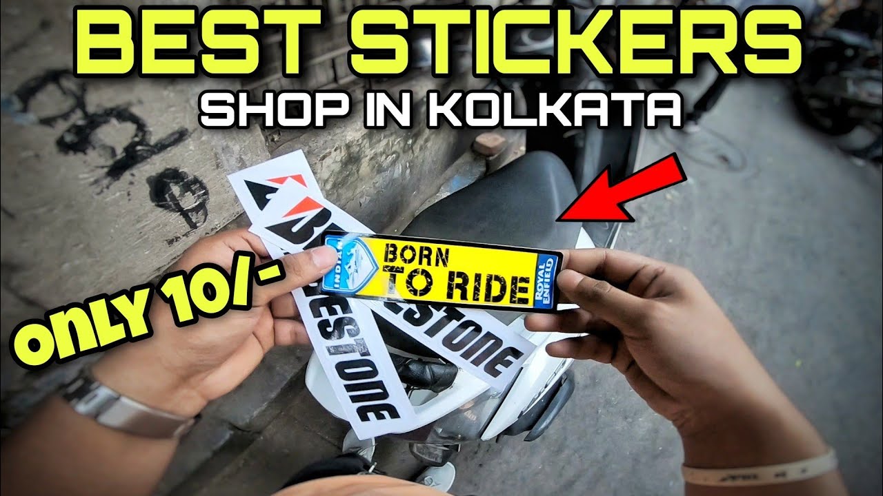 Best BIKE Stickers Shops in Kolkata || Only 10/- || #smdbiker # ...