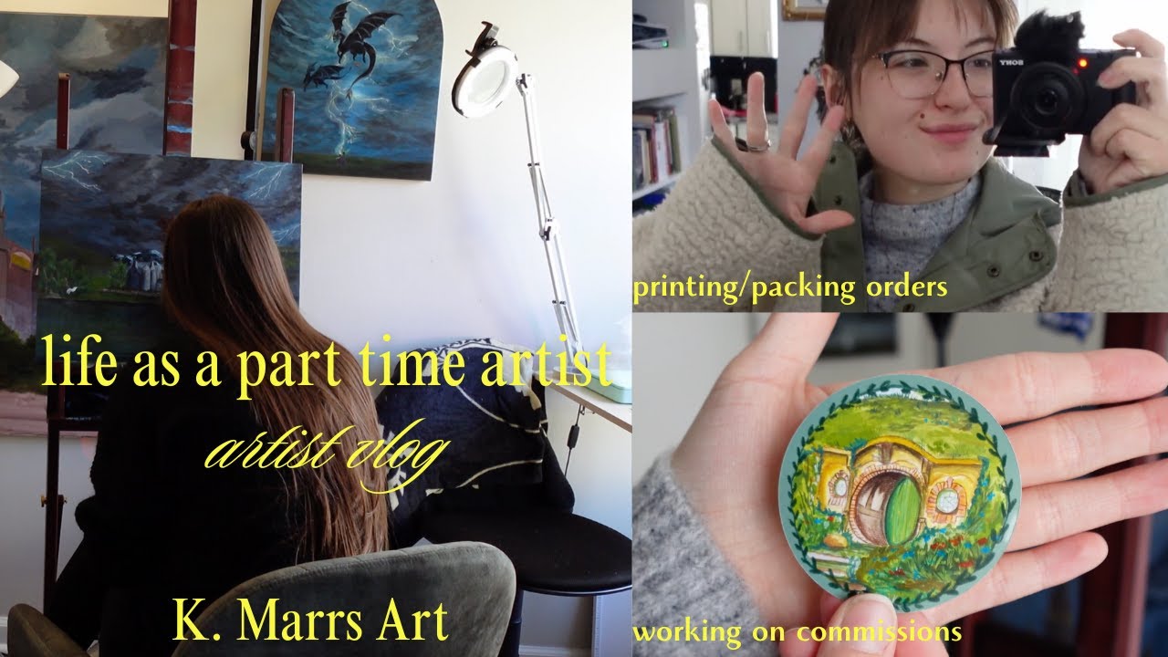 Productive days as a part time Artist | Artist Diaries | Packing Orders ...