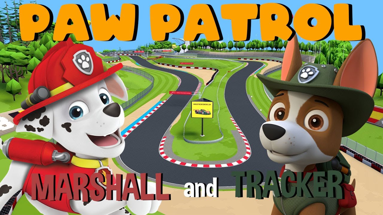 PAW Patrol Grand Prix - Marshall and Tracker - YouTube