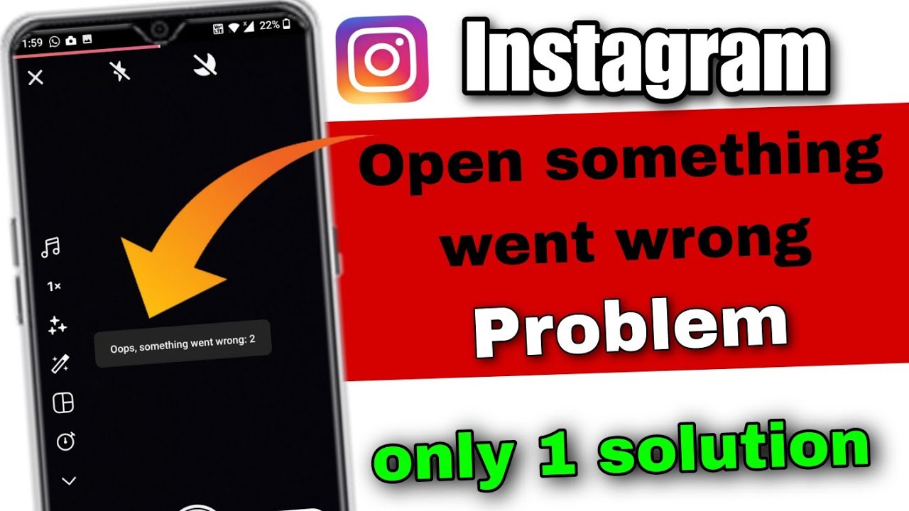 Instagram something went wrong problem |We are sorry but something went ...