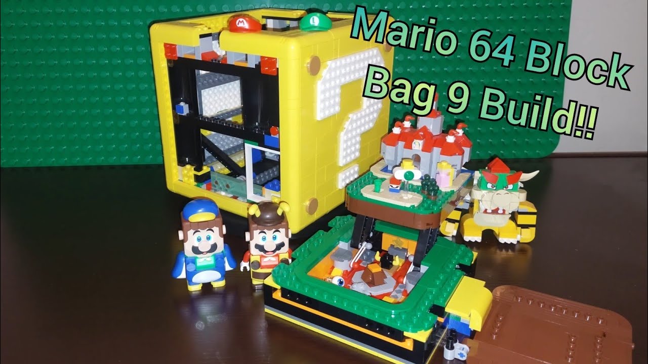 Normal speed LEGO Super Mario 64 Question Mark Block 71395 bag 9 Build ...