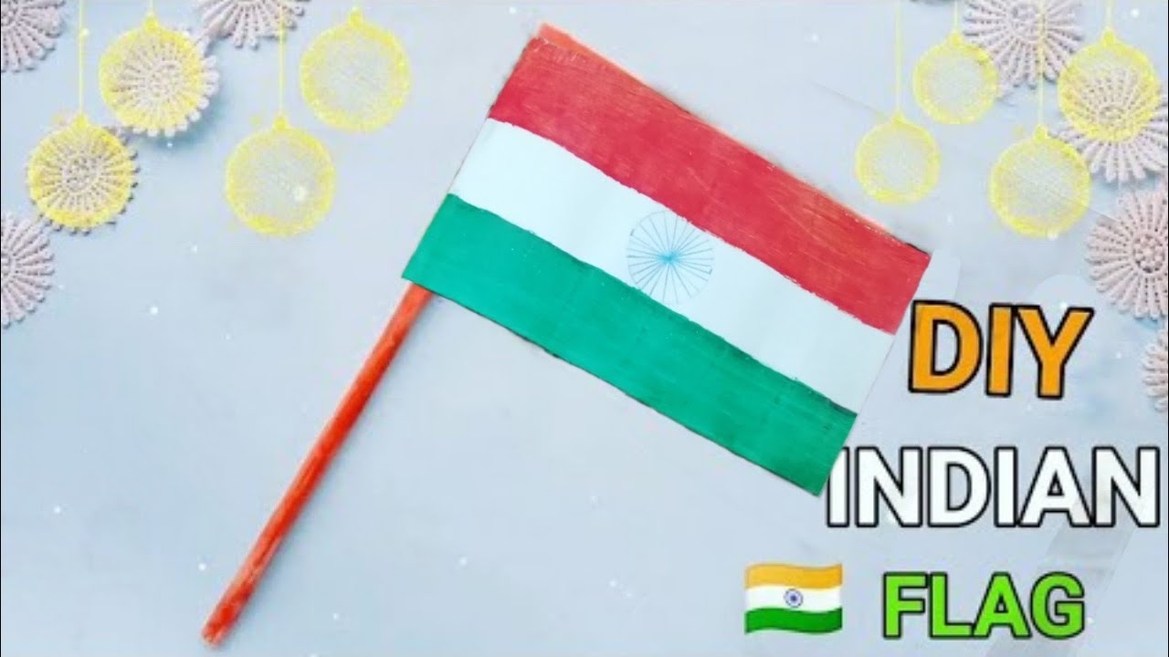 Indian flag//paper flag//DIY//karthiz world - YouTube