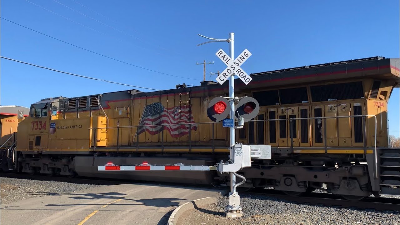 UP 5503 Z-Train Intermodal North - Sacramento Northern Bike Trail ...