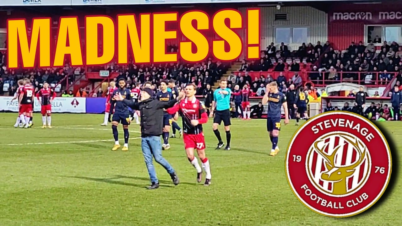 PITCH INVASION IN A 5 GOAL THRILLER! | Stevenage FC Match Vlog - YouTube