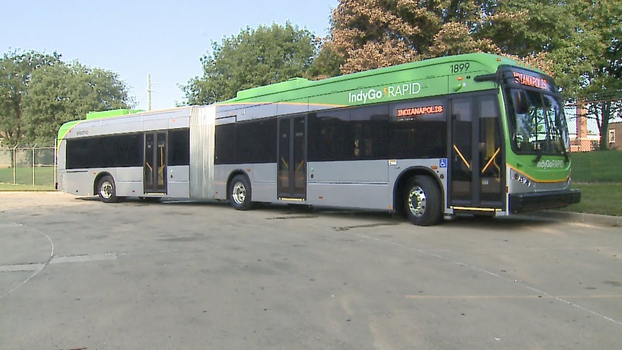 IndyGo shows off electric bus - YouTube