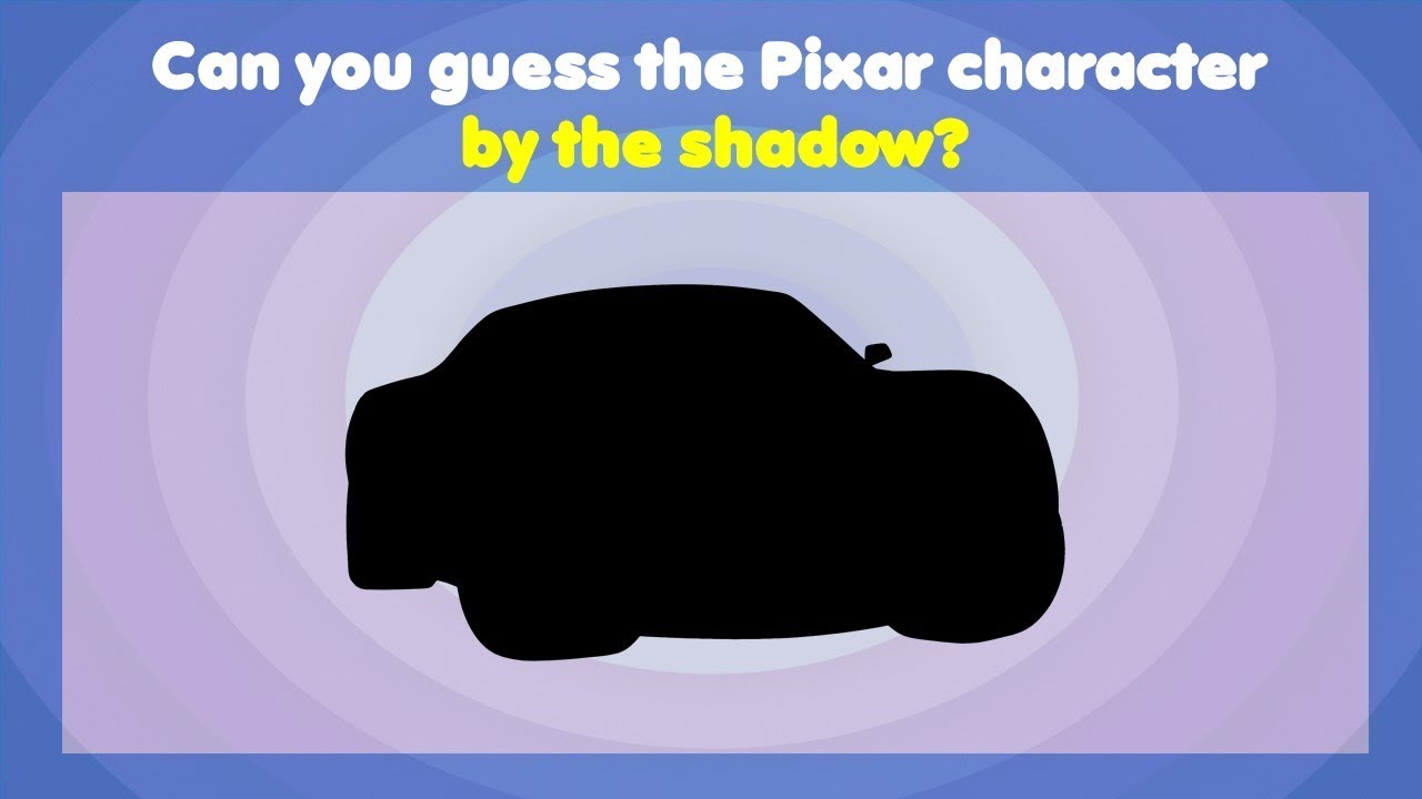 Can you guess the Pixar characters by the shadow? - YouTube