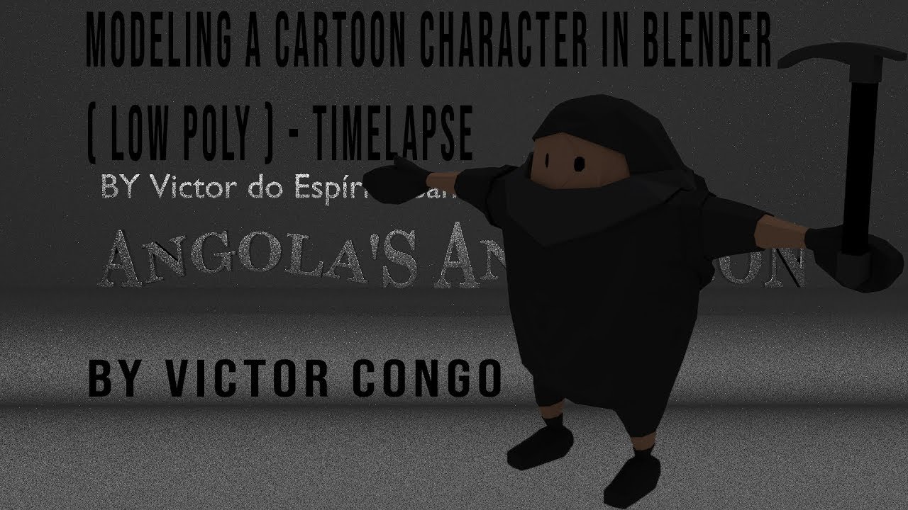 Modeling a cartoon character in Blender ( Low Poly ) - Timelapse - YouTube
