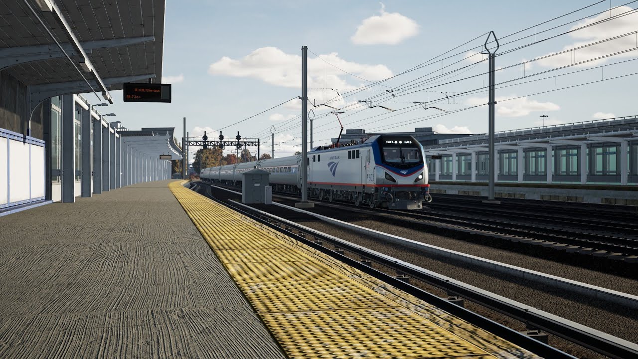TSW4: Amtrak NEC Train 185 | NY Penn to Trenton - YouTube