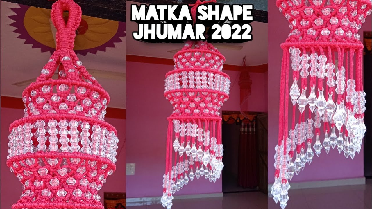 Little Matka Shape Jhumar 2022 | Macrame Jhumar Tutorial # ...