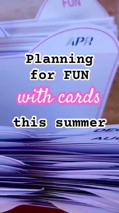 Planning Summer Vacation FUN using INDEX CARDS! #planning #summervibes ...