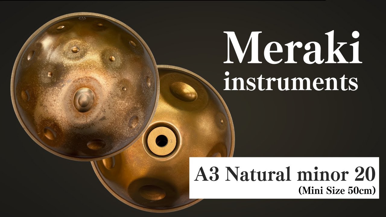 【レンタルハンドパン】Meraki instruments / D Pelog 9 試奏1 [管理番号129] - YouTube