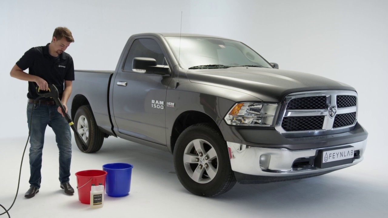 How to wash a Dodge RAM - FEYNLAB PURE WASH - YouTube