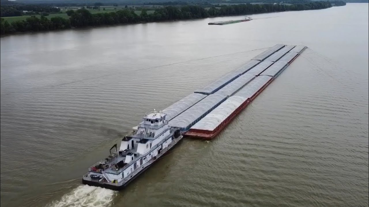 Towboats on the Ohio River PLUS a Beautiful Sunrise over the River ...