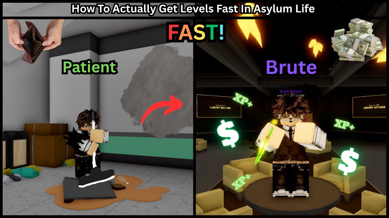 Roblox Asylum Life: How To Actually Get Levels Fast! - YouTube