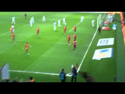 Drogba'nı Akhisar belediye golü GS AKhisar 6-1 tribün çekimi