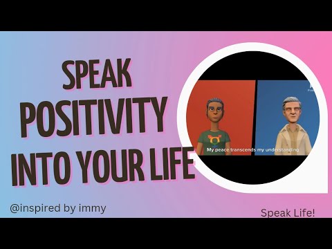 SPEAK POSITIVITY INTO YOUR LIFE. #dailyaffirmations #animation # ...