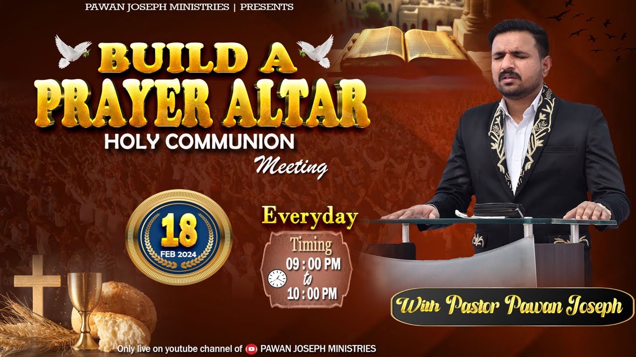 LIVE EVENING PRAYER “ BULD A PRAYER ALTAR “ (18-02-2024) WITH PASTOR ...