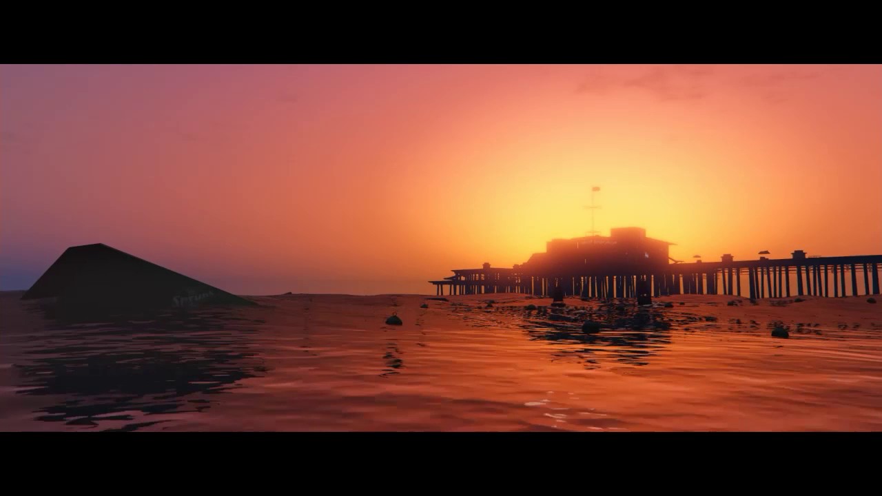 Time lapse by the beach gta 5 - YouTube