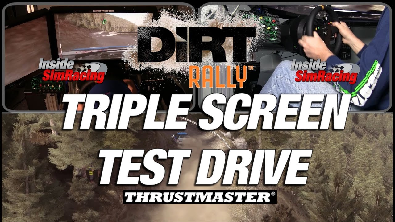 Codemasters Dirt Rally Triple Monitor Gameplay with Thrustmaster - YouTube
