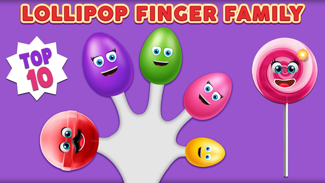 Lollipop Finger Family Song Collection | Top 10 Finger Family Songs ...