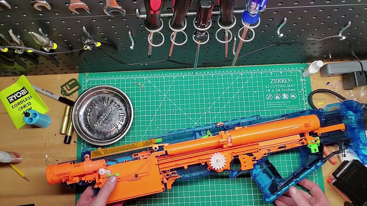 Barrel Mod and Tips for a Nerf Centurion Mod - YouTube