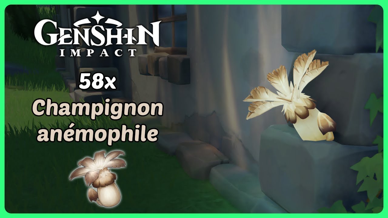 Champignon anémophile | Emplacement et Routes | Genshin Impact - YouTube