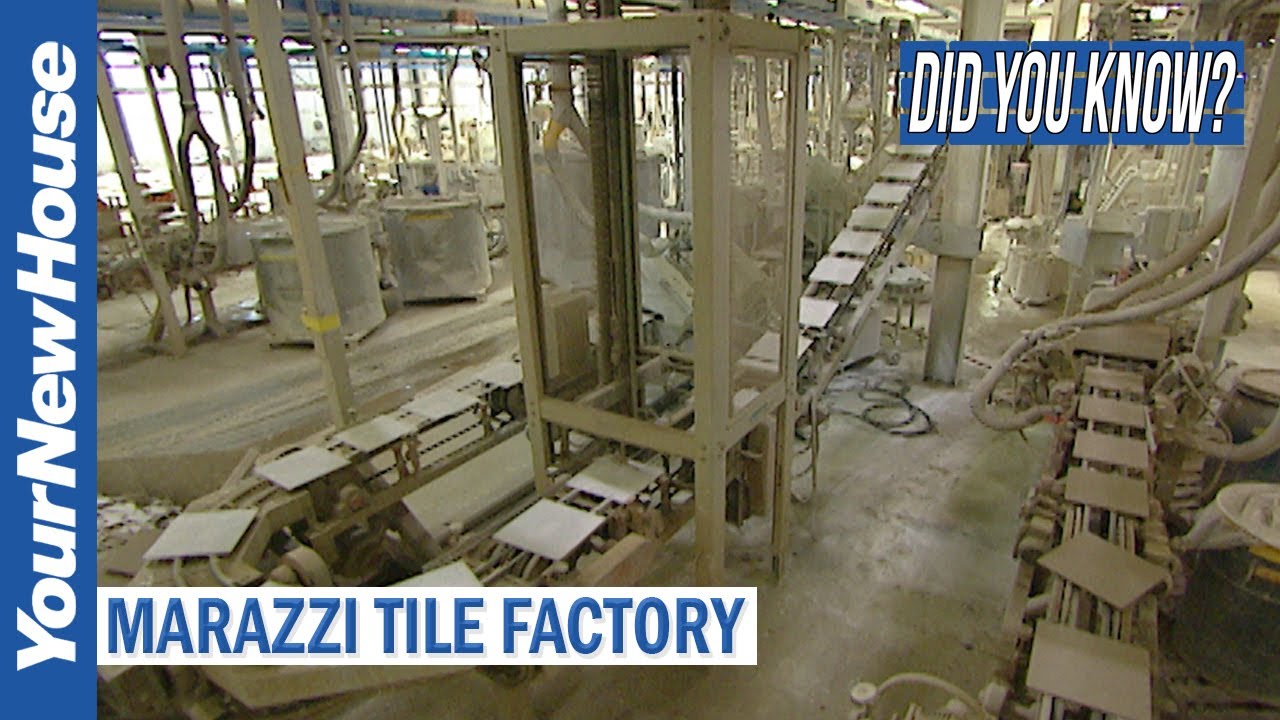 How Tiles are Made: Marazzi Factory Tour - Did You Know? - YouTube