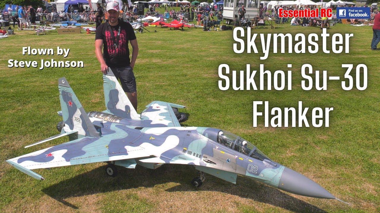 AMAZING Skymaster SU-30 Twin Turbine RC Jet | Flown by Steve Johnson ...