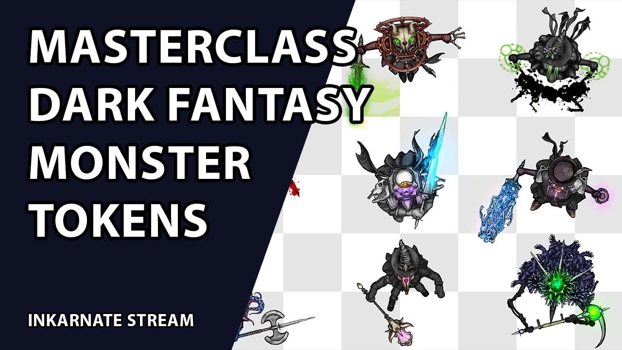 Masterclass: Dark Fantasy Monster Tokens | Inkarnate Stream - YouTube