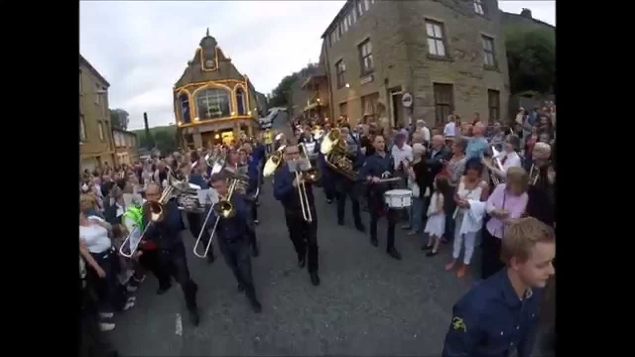 Spijkerpakkenband : Marching the streets of Delph (Whit Friday 2014 ...