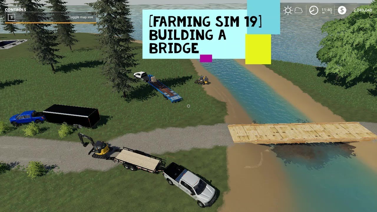 [Farming Simulator 19] [Bridge Building KST Map EP.#1] - YouTube