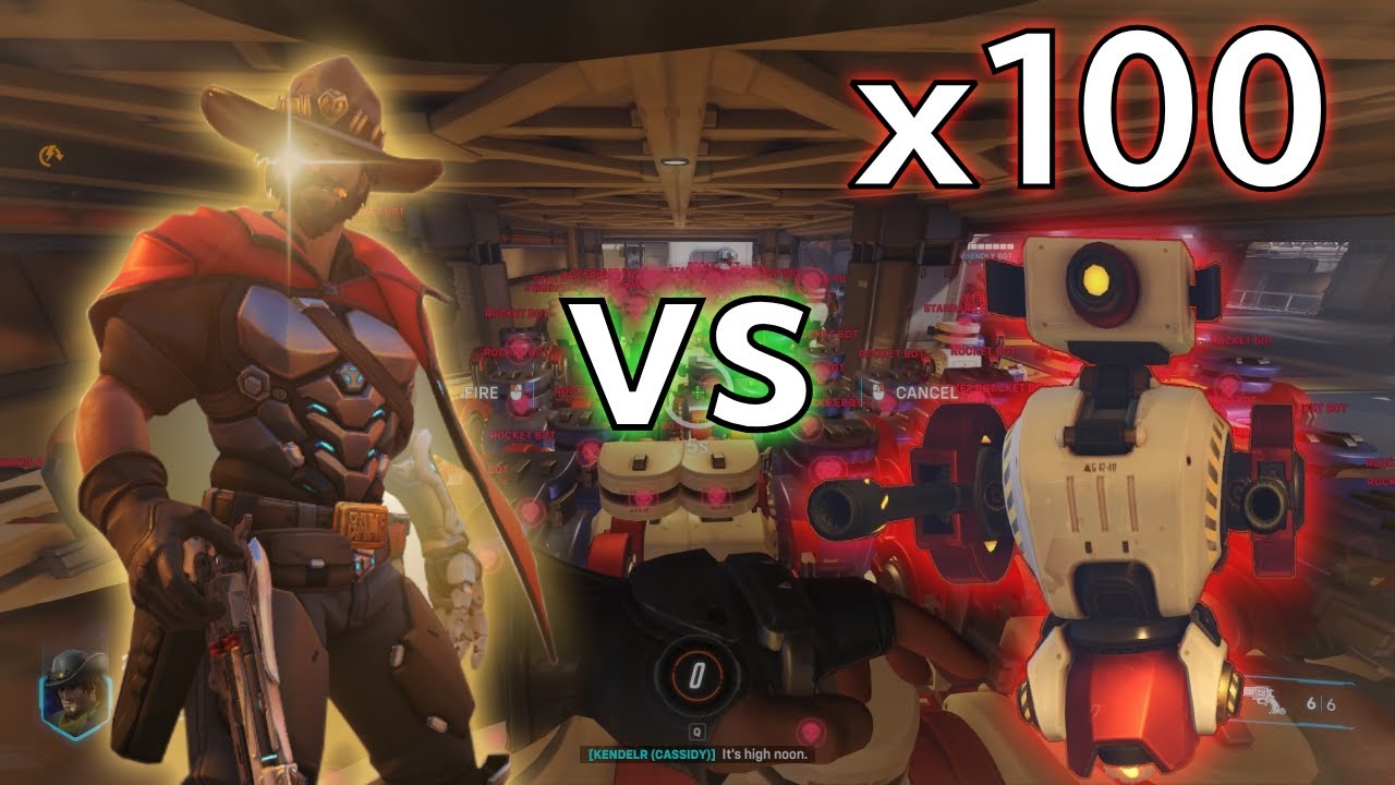 100 Training Bots vs Every Overwatch Hero's Ultimate (except Reaper ...