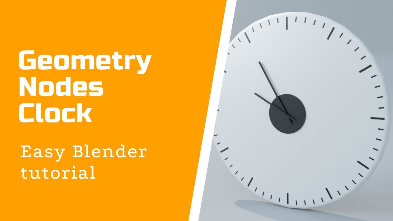 Blender 2.93 GEOMETRY NODES - Clock - YouTube