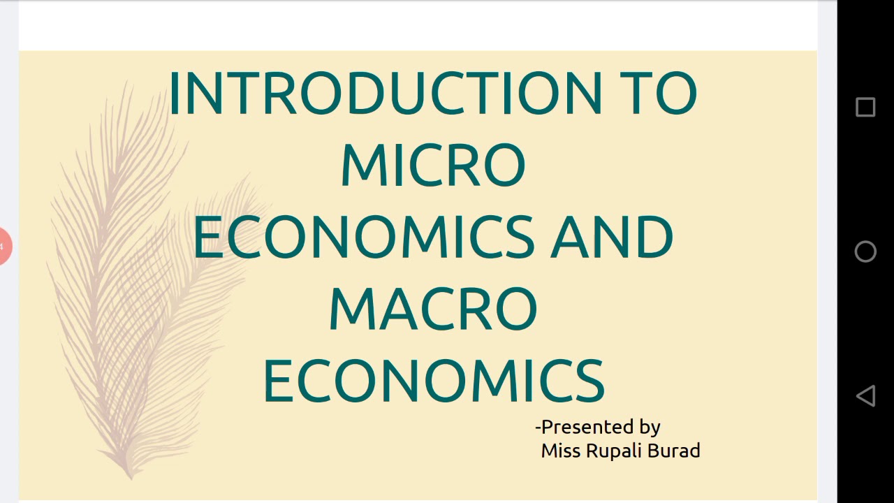 Economics/scope of micro economics - YouTube