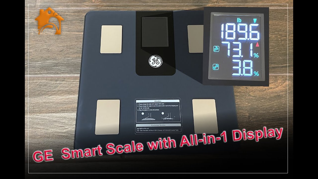 GE Smart Scale for Body Weight with All in one LCD Display - YouTube