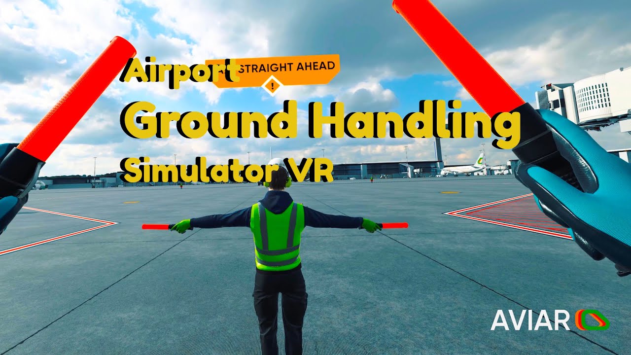 Airport Ground Handling Simulator VR mein erster Arbeitstag - YouTube