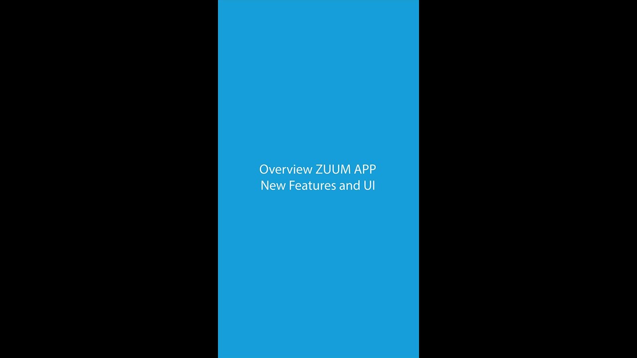 ZUUM APP Overview V5 - YouTube