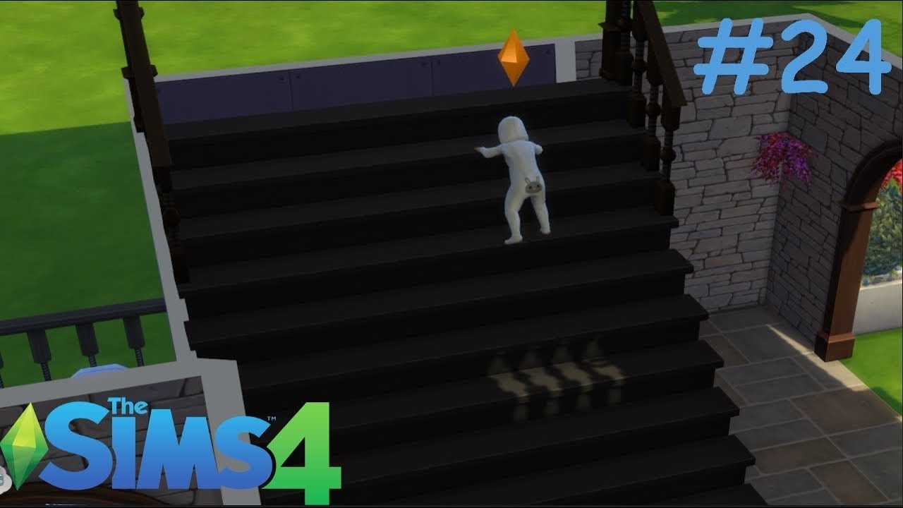 ANGELINA GAAT DE EERSTE KEER DE TRAP AF! SIMS 4 #24 - YouTube